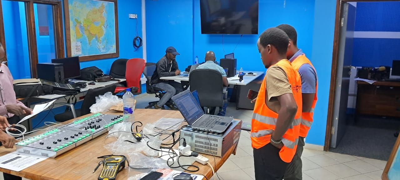 TBC Radio studios' IT and Technical team Training - Britt Broadcast Ltd